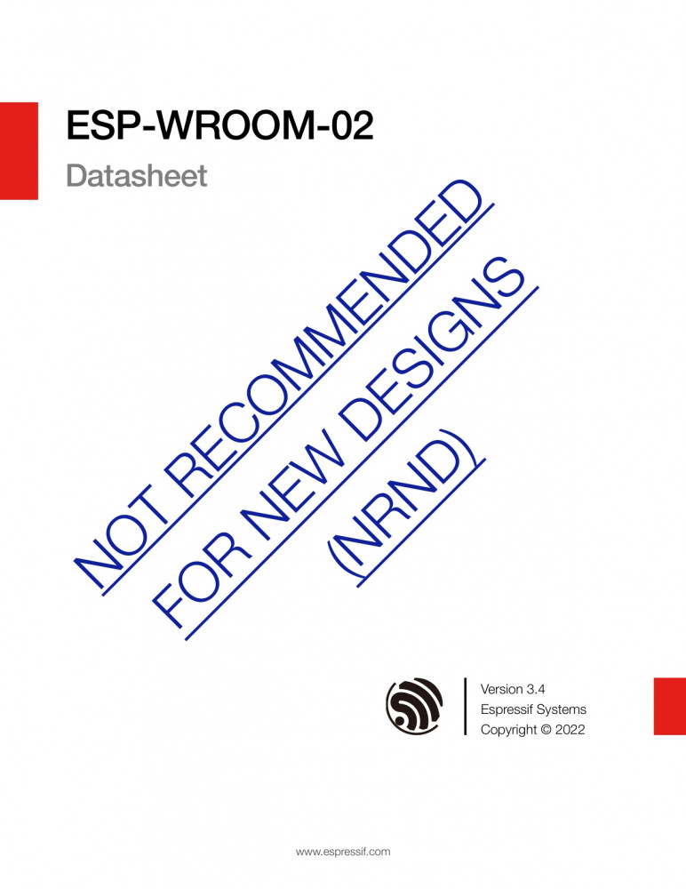 ESP-WROOM-02 datasheet page 1