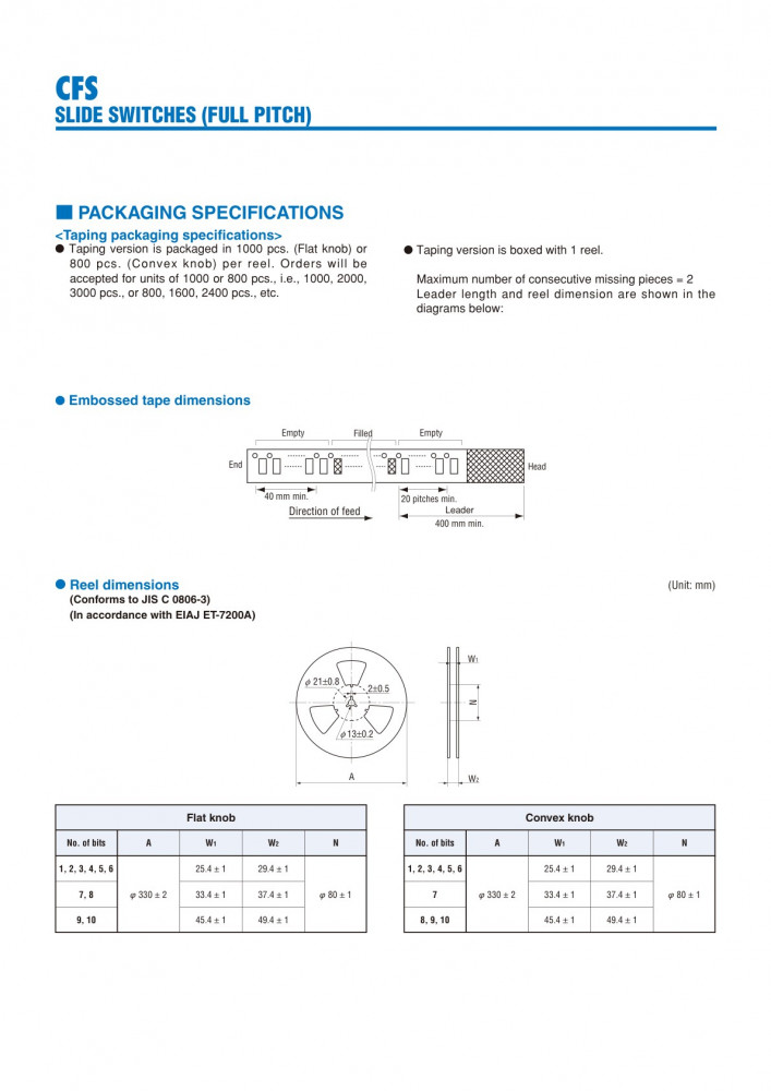 Nidec CFS series datasheet page 6