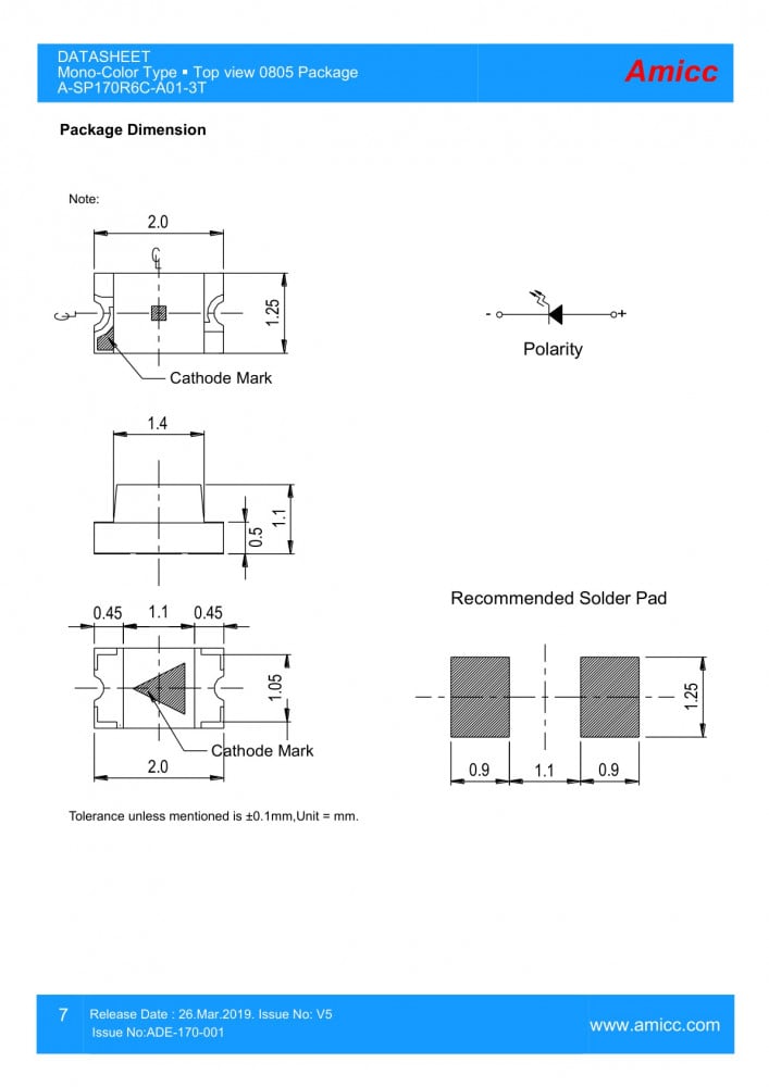 A-SP170R6C-A01-3T datasheet page 7