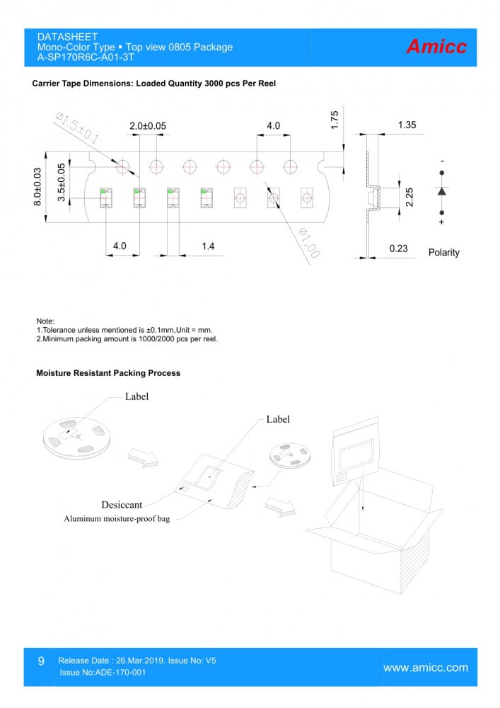 A-SP170R6C-A01-3T datasheet page 9