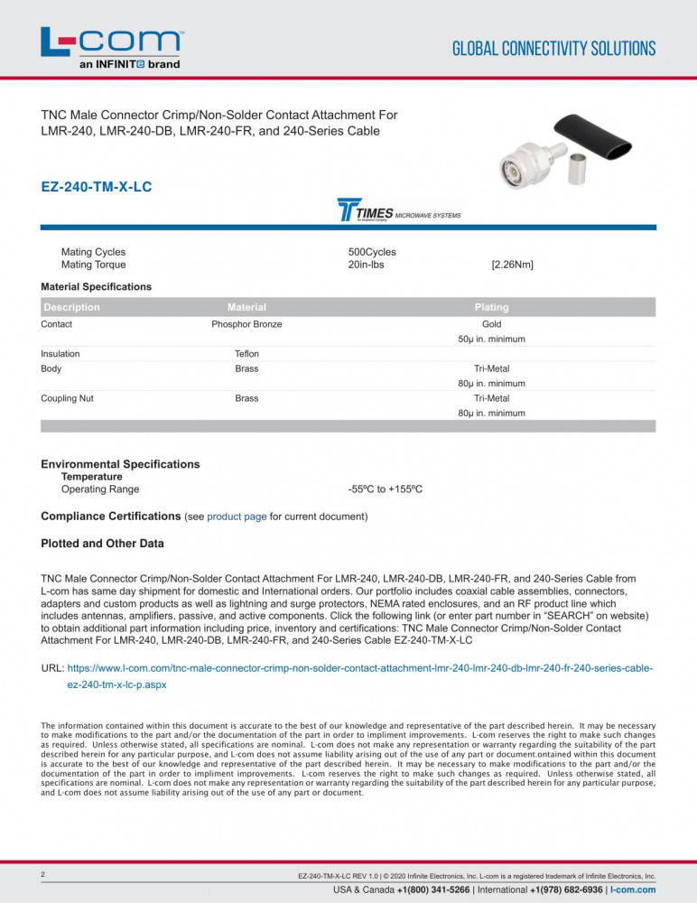 EZ-240-TM-X-LC datasheet page 2