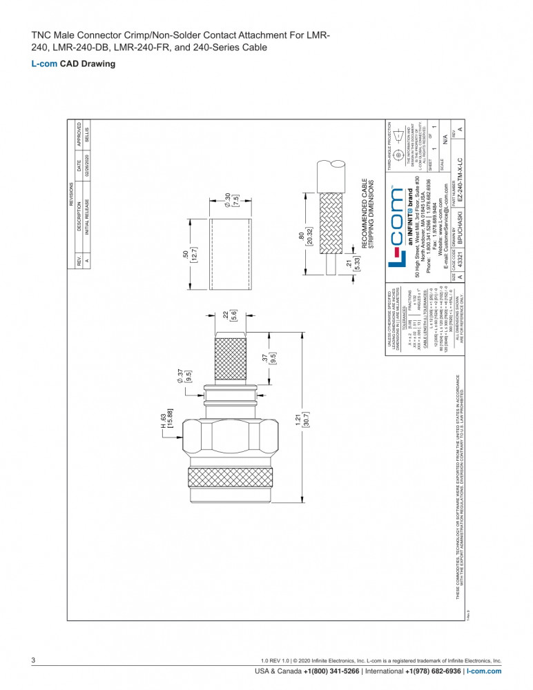 EZ-240-TM-X-LC dimensional drawing