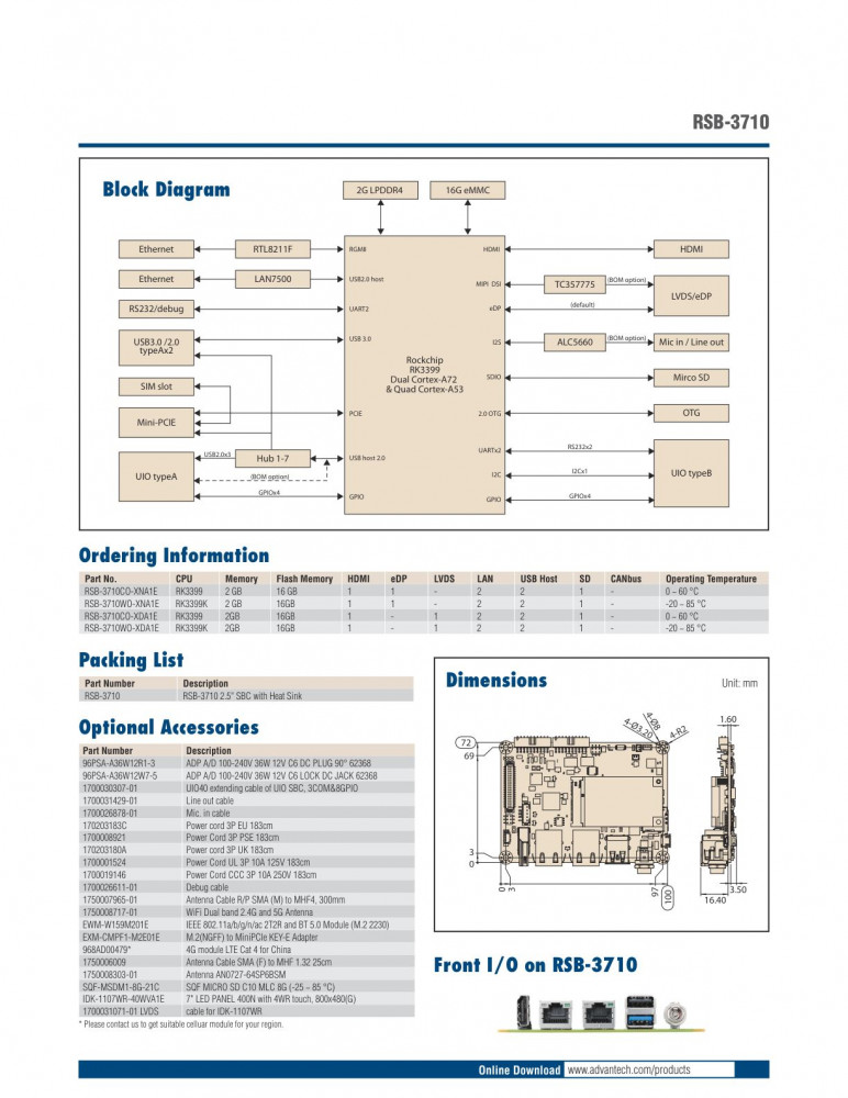 RSB-3710 technical document page 2