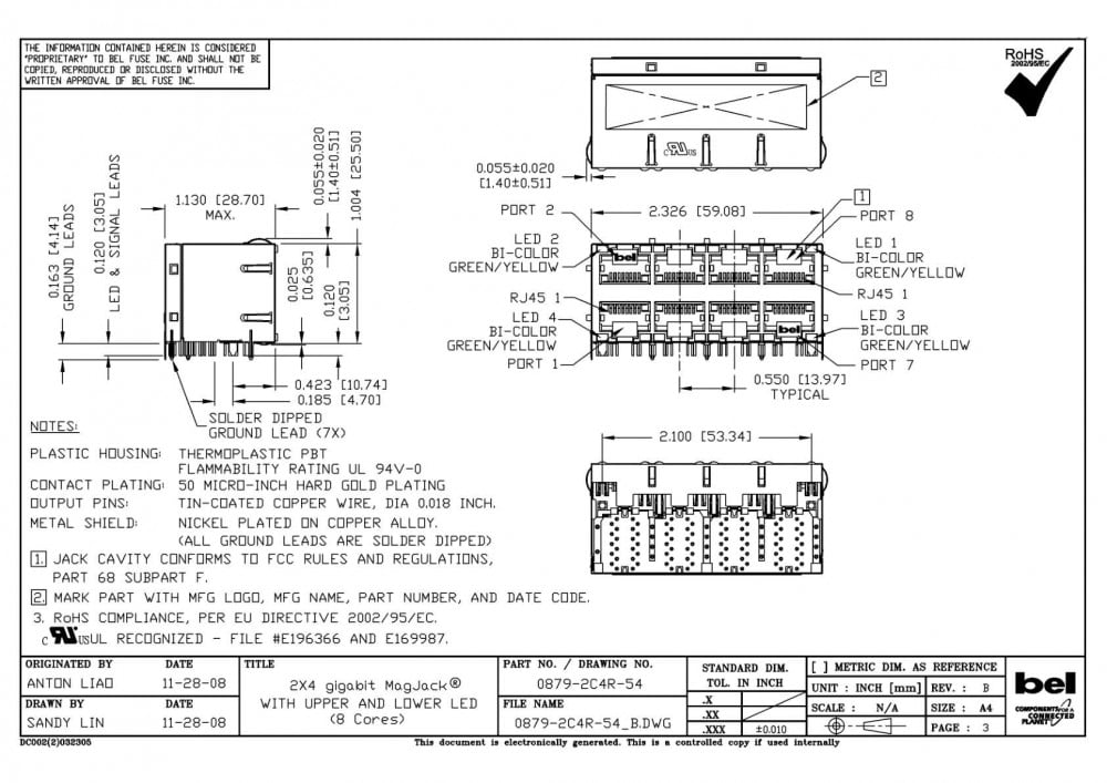 0879-2C4R-54 technical drawing page 2