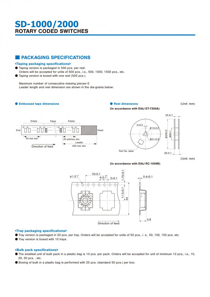 Nidec SD-2111 datasheet page 8
