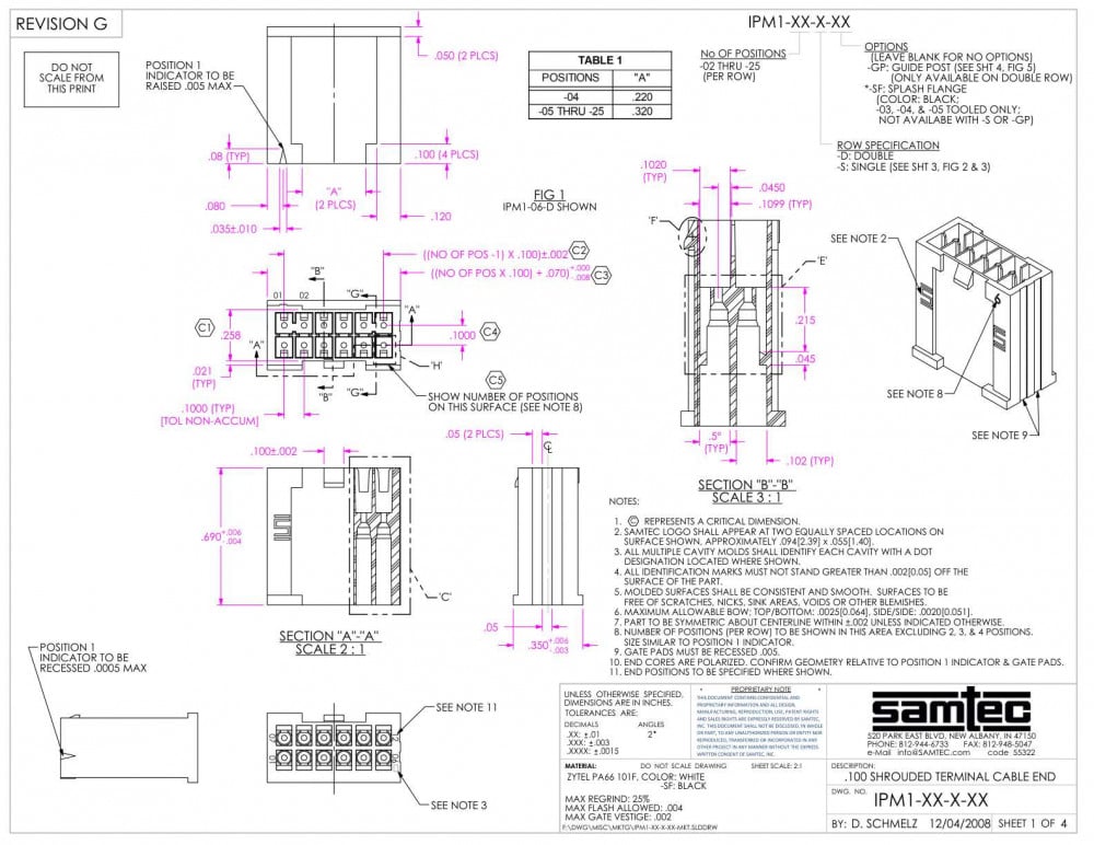 IPM1-06-D technical drawing page 1