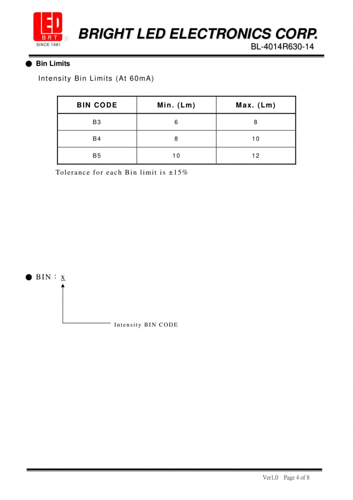 BL-4014R630-14 datasheet page 4