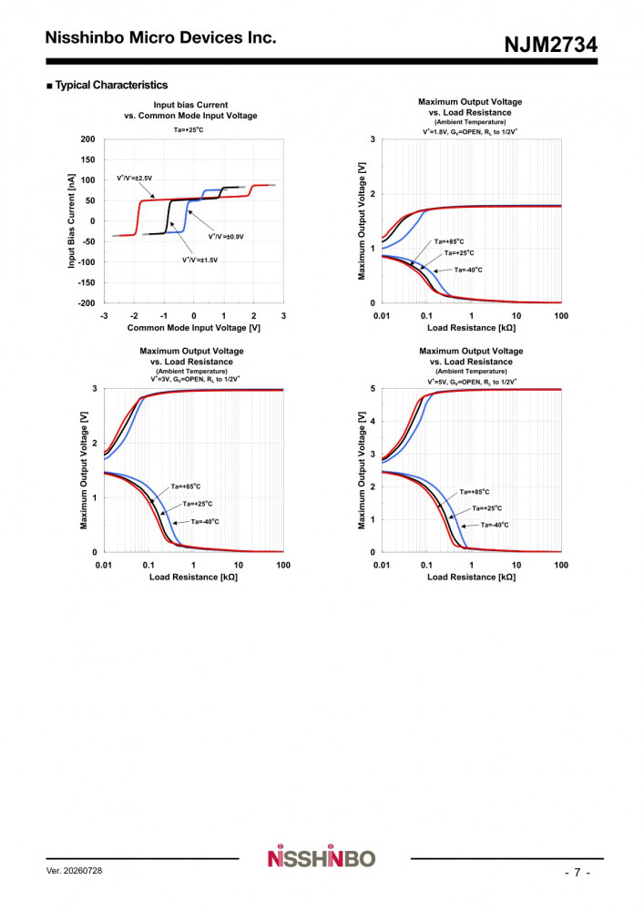 NJM2734 datasheet page 7