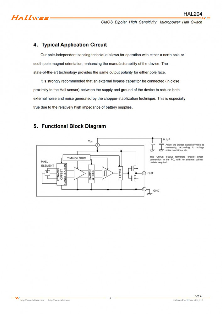 HAL204SO datasheet page 2