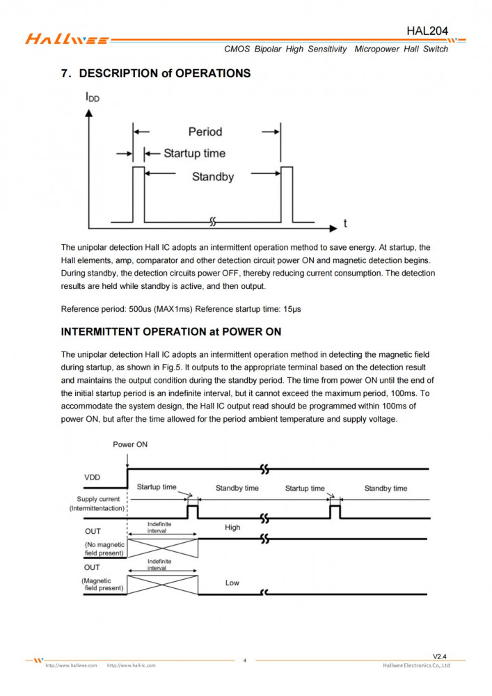 HAL204SO datasheet page 4