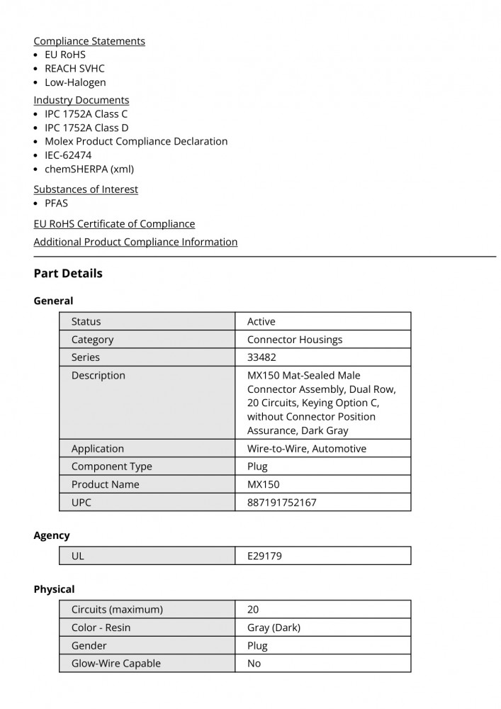 MOLEX 334822154 document preview, page 2