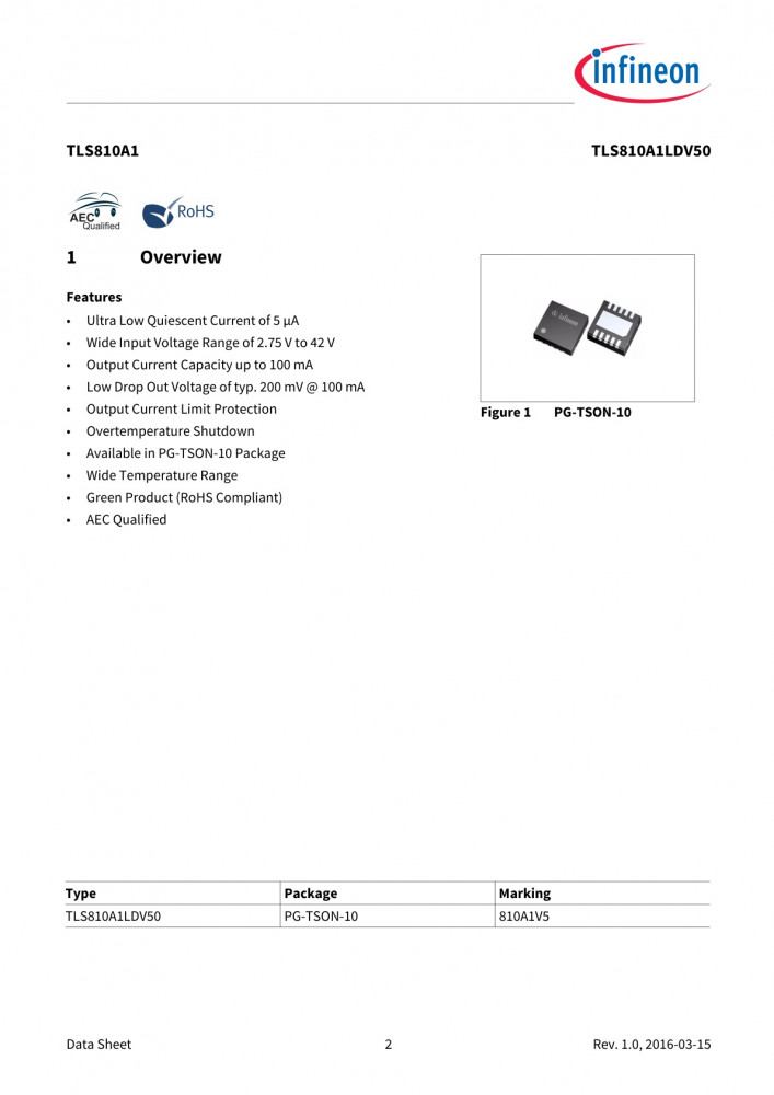 TLS810A1 datasheet page 2