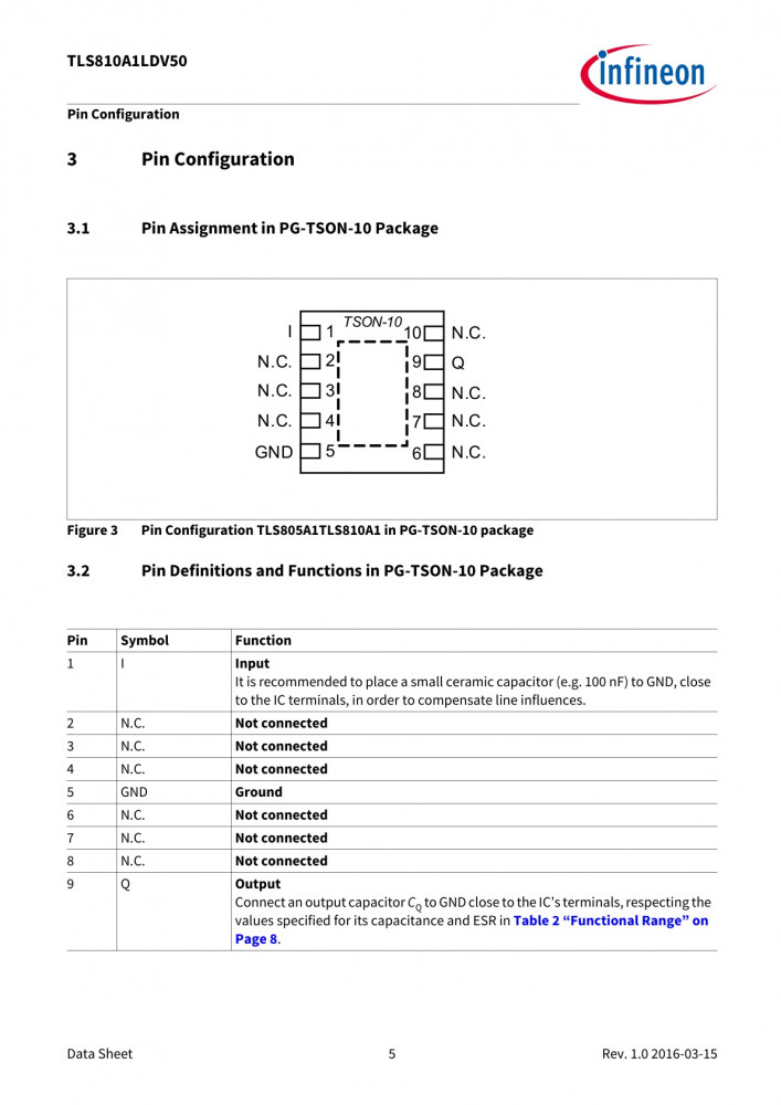 TLS810A1 datasheet page 5