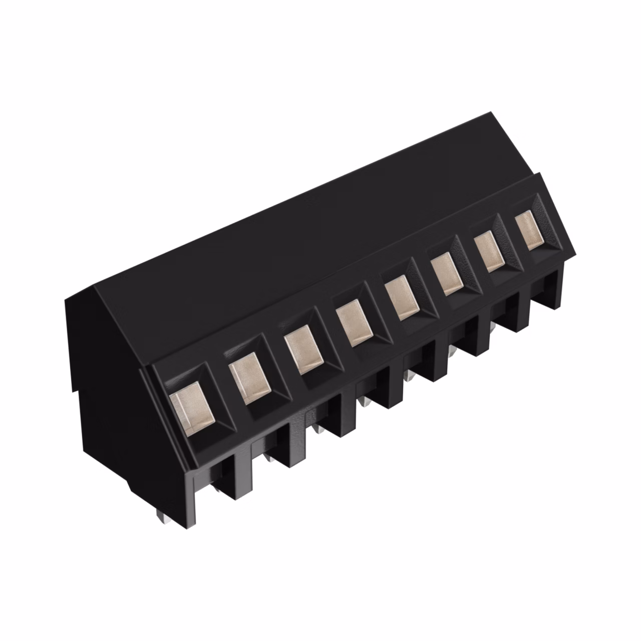 5.08mm Pitch Beau Eurostyle Low Profile, Fixed Block, 35° Wire Entry, Modular, 8 Circuits for sale
