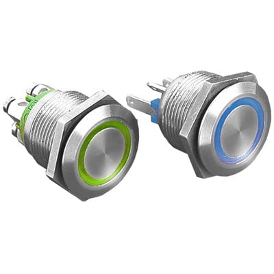 Bulgin MPI002/28/GN Pushbutton Switch