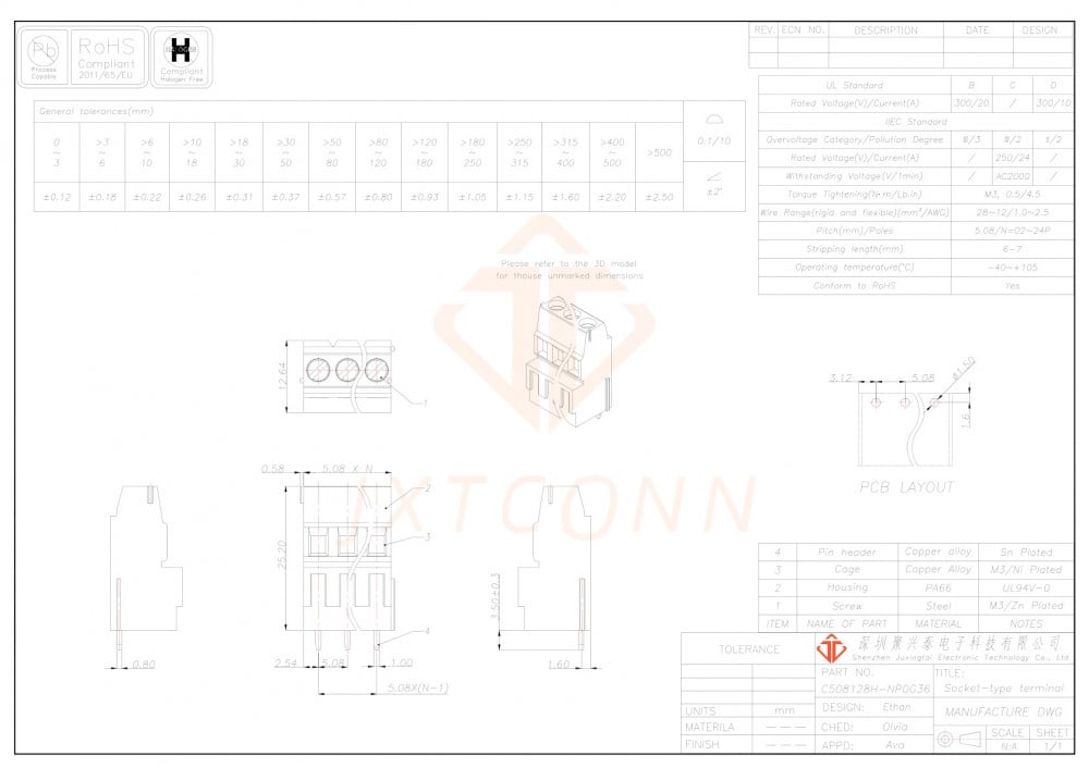 C508128H-2P0G36 technical drawing page