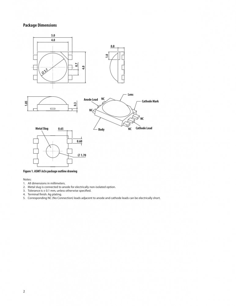 ASMT-JH33-AST01 datasheet page 2