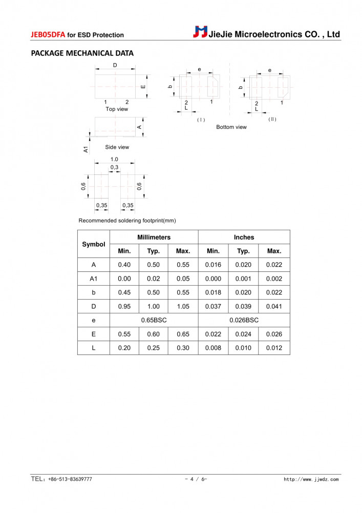JEB05DFA datasheet page 4
