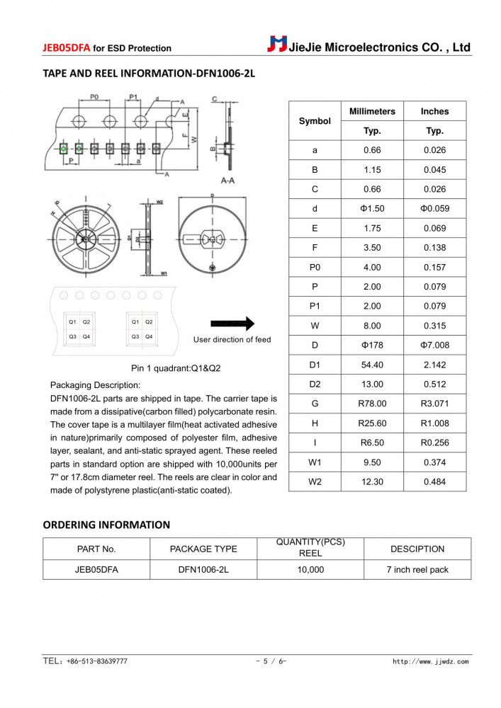 JEB05DFA datasheet page 5