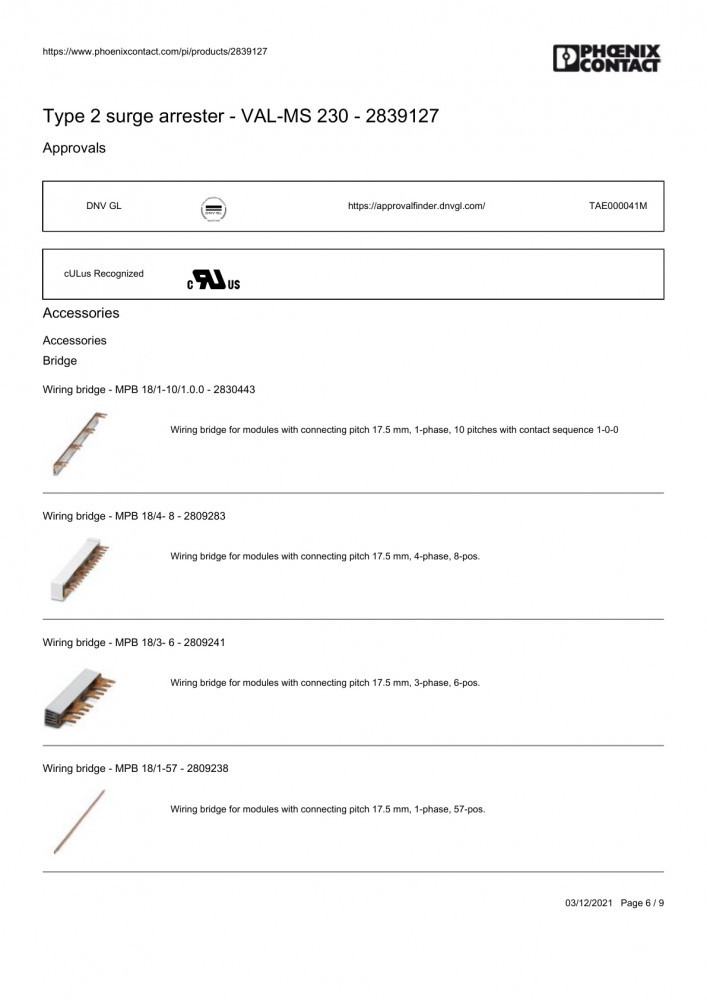 Phoenix Contact 2839127 technical document page 6