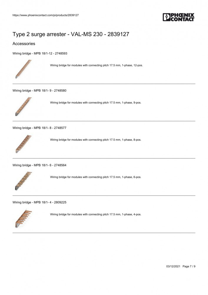 Phoenix Contact 2839127 technical document page 7