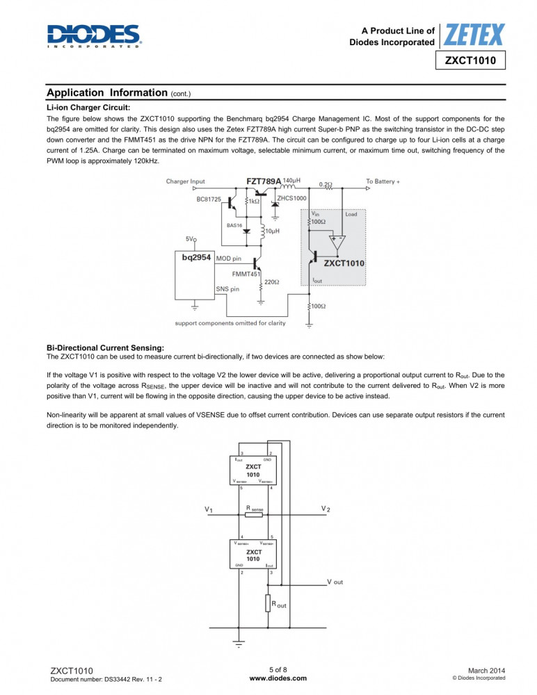 ZXCT1010E5TA datasheet page 5