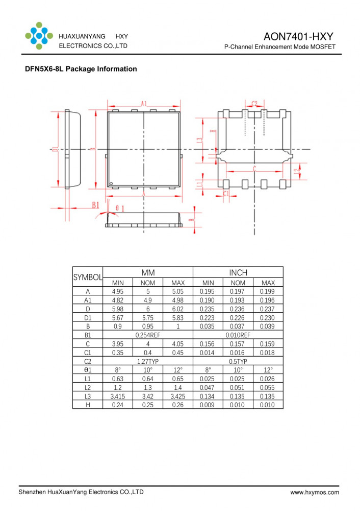 AON7401-HXY datasheet page 6