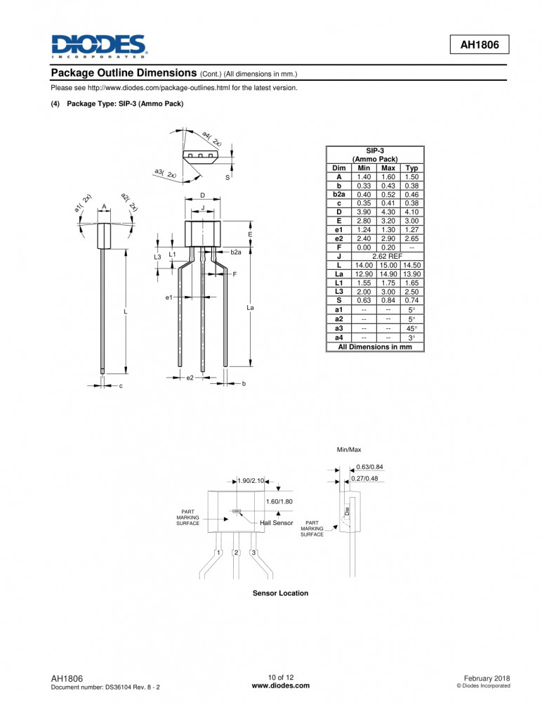 AH1806 datasheet page 10