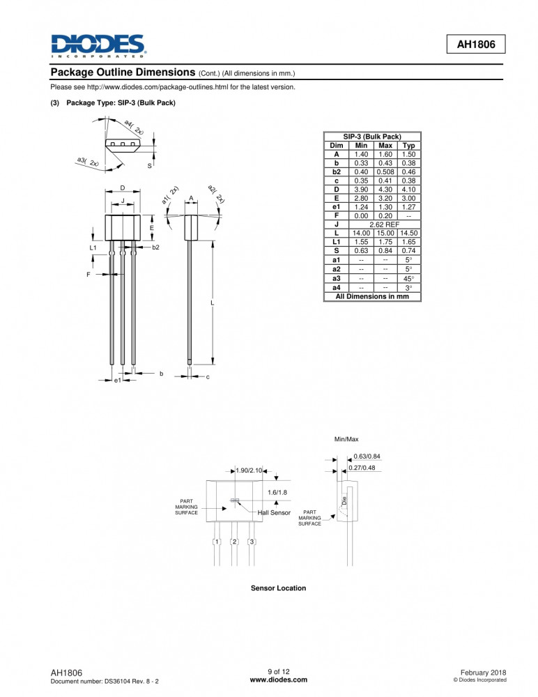 AH1806 datasheet page 9