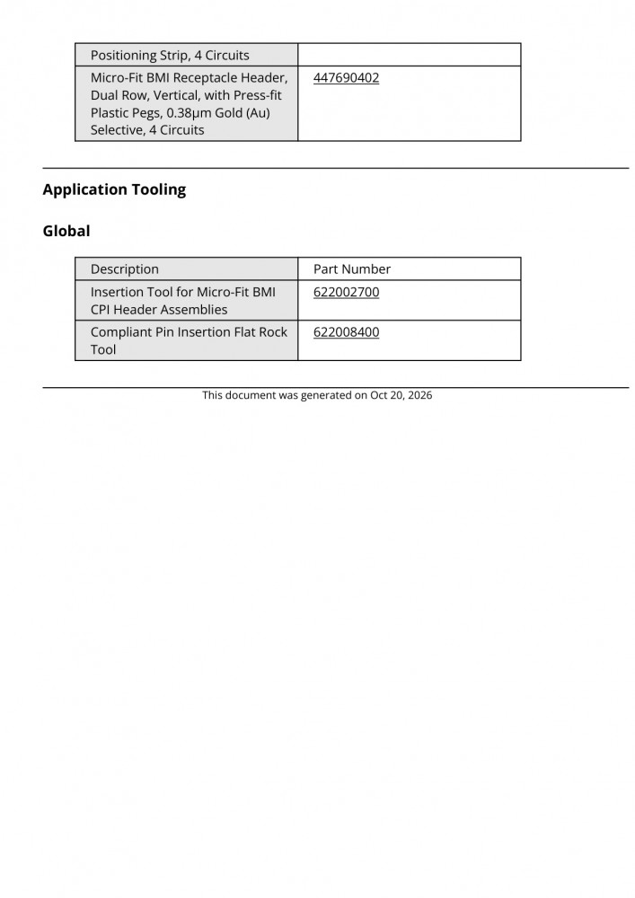 Technical document page image 4 for MOLEX 452800482
