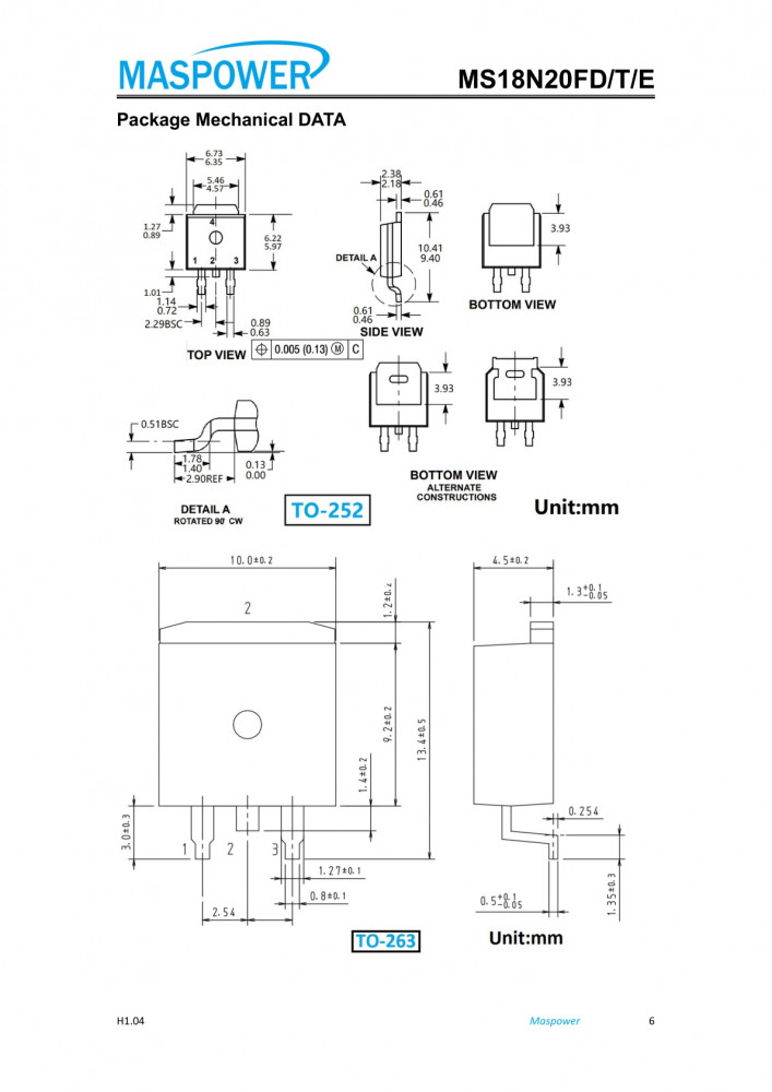 MS18N20FT datasheet page 6