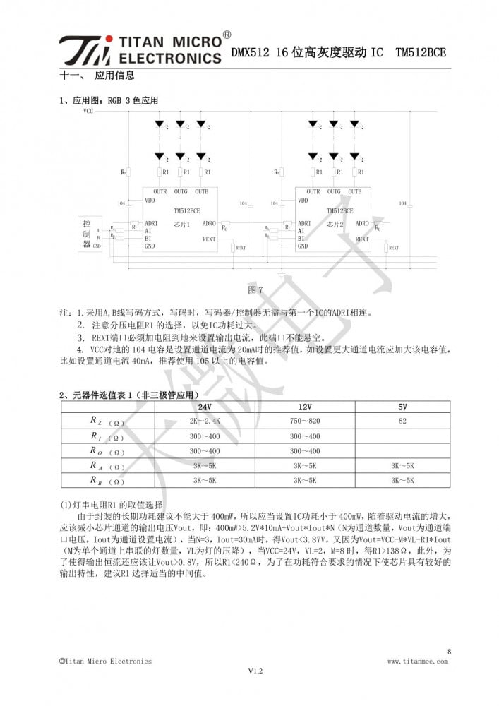 TM512BCE datasheet page 8