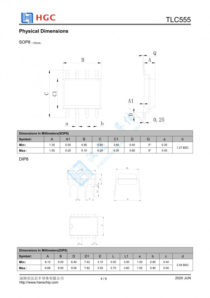 TLC555DRG datasheet page 4