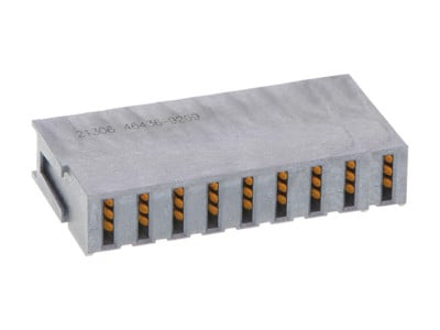 EXTreme Ten60Power Right-Angle Receptacle without Guides, 9 DC Power Circuits, Press Fit Tail for sale
