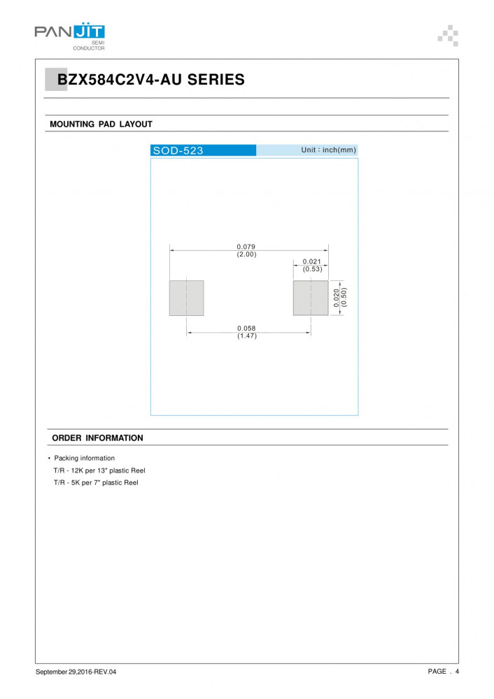 PANJIT BZX584C15-AU datasheet page 4