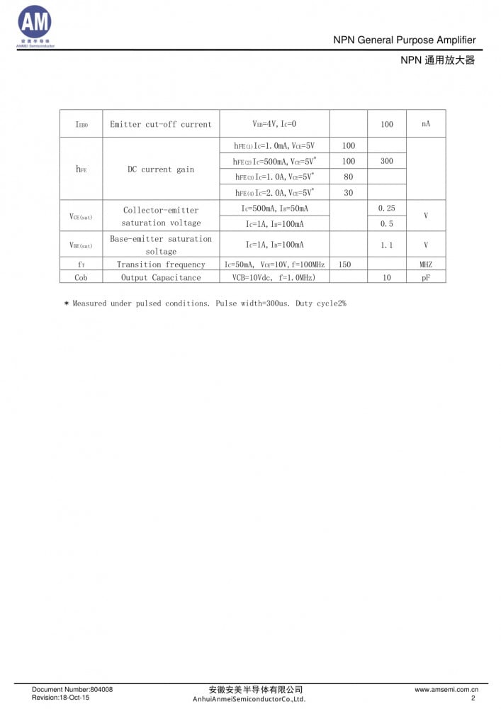 FMMT491 datasheet page 2