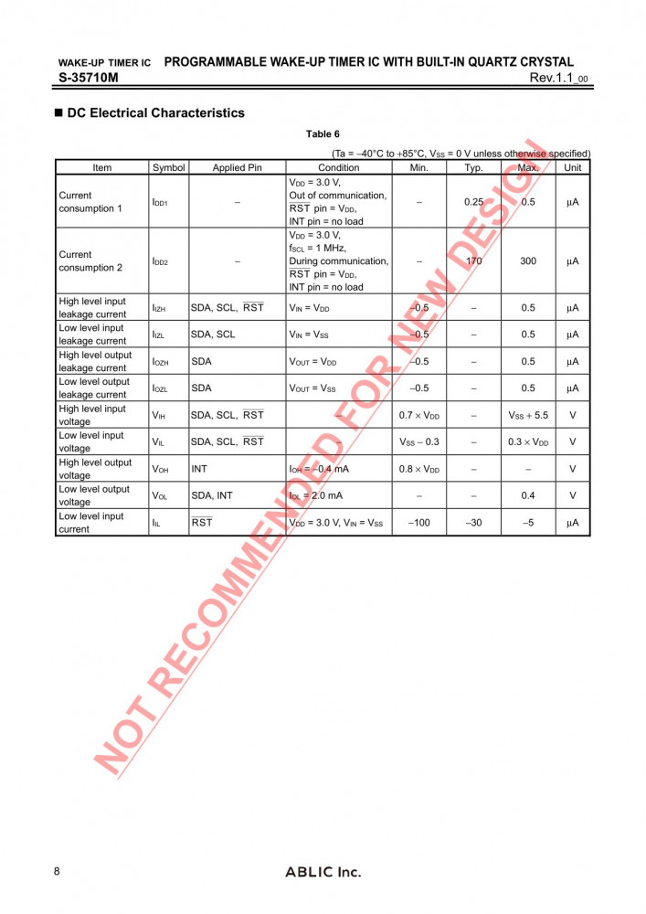 S-35710M datasheet page 8