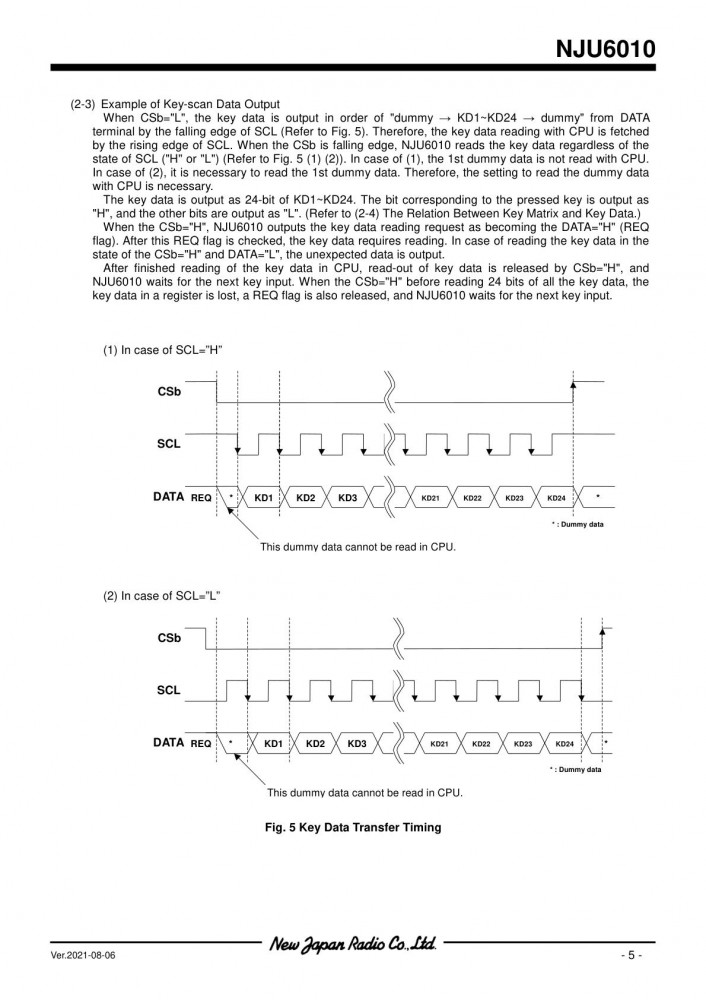 NJU6010 datasheet page 5
