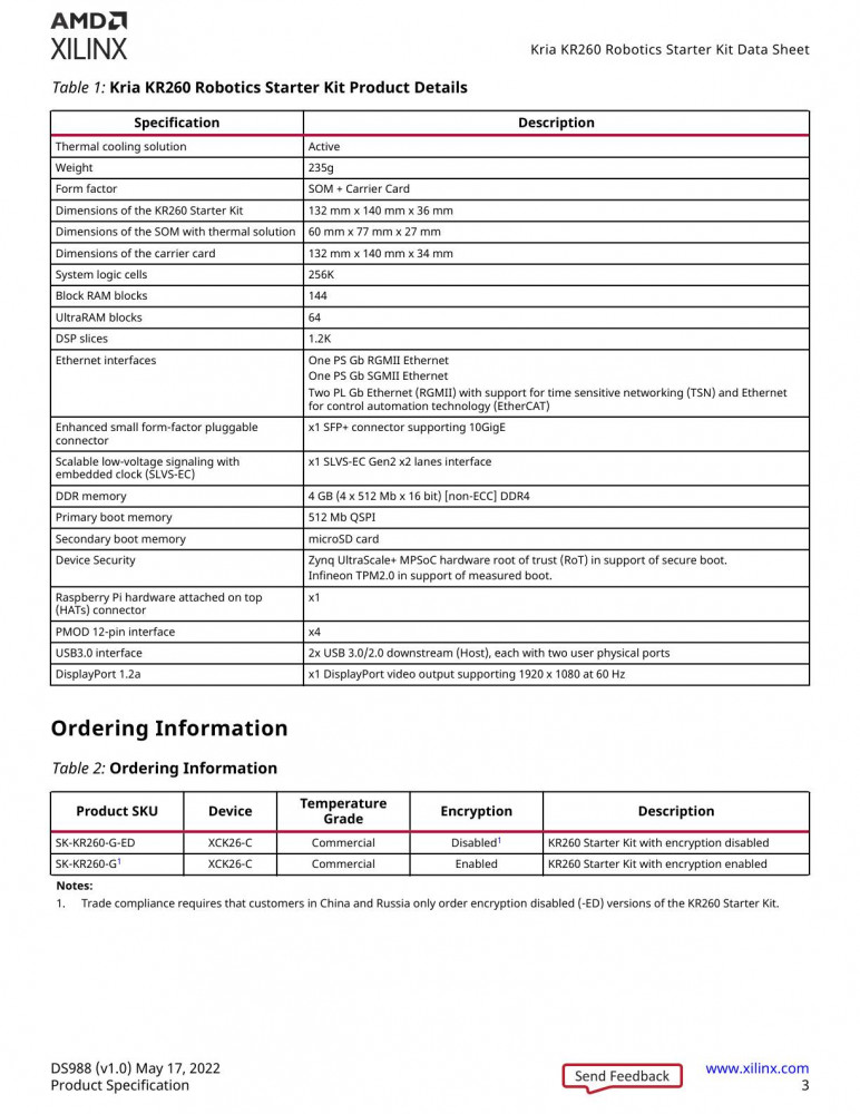 SK-KR260-G-ED DS988 page 3