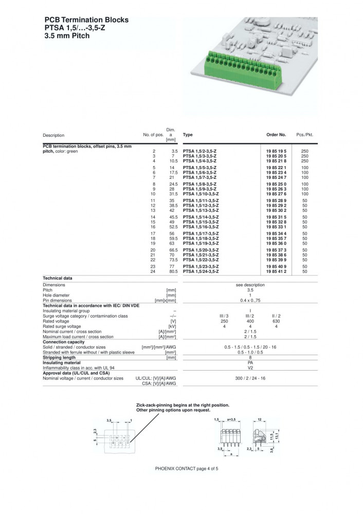 Phoenix Contact 1990012 technical document page 4