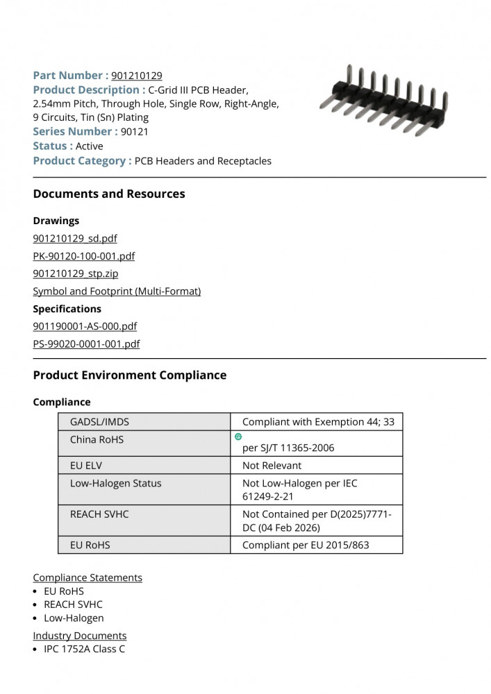 901210129 technical document preview, page 1