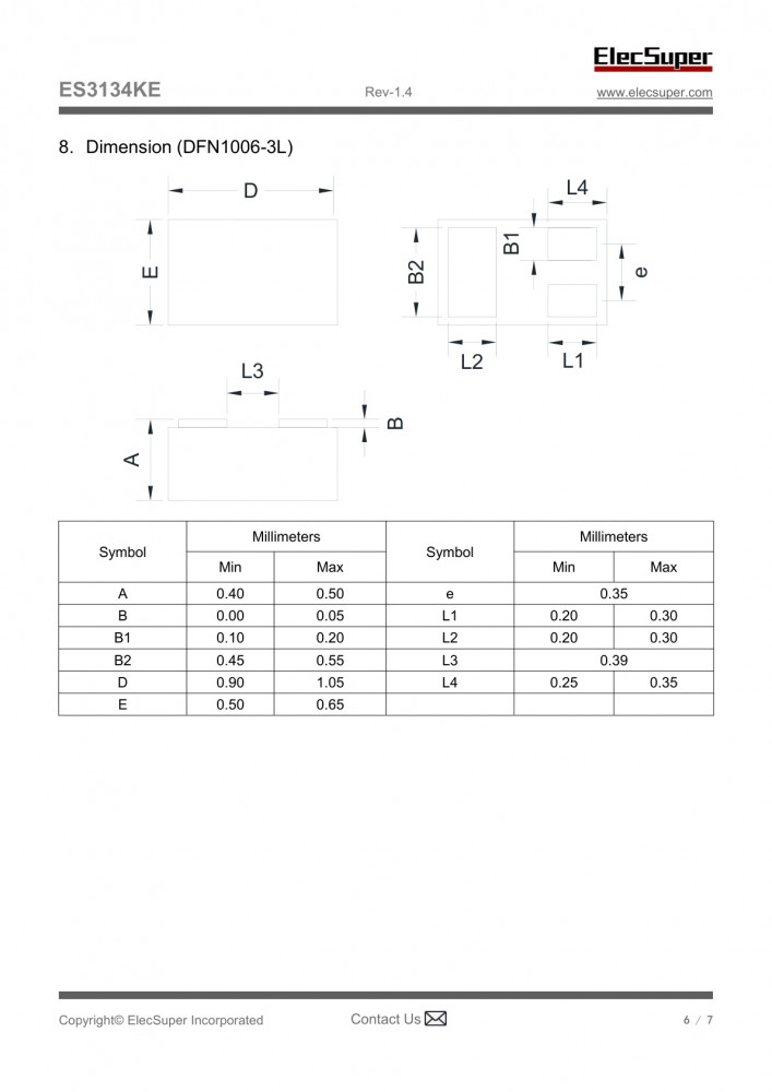 ES3134KE datasheet page 6