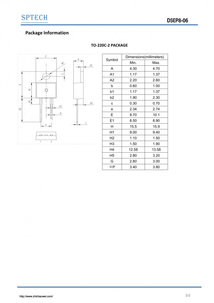 DSEP8-06-SPT datasheet page 3