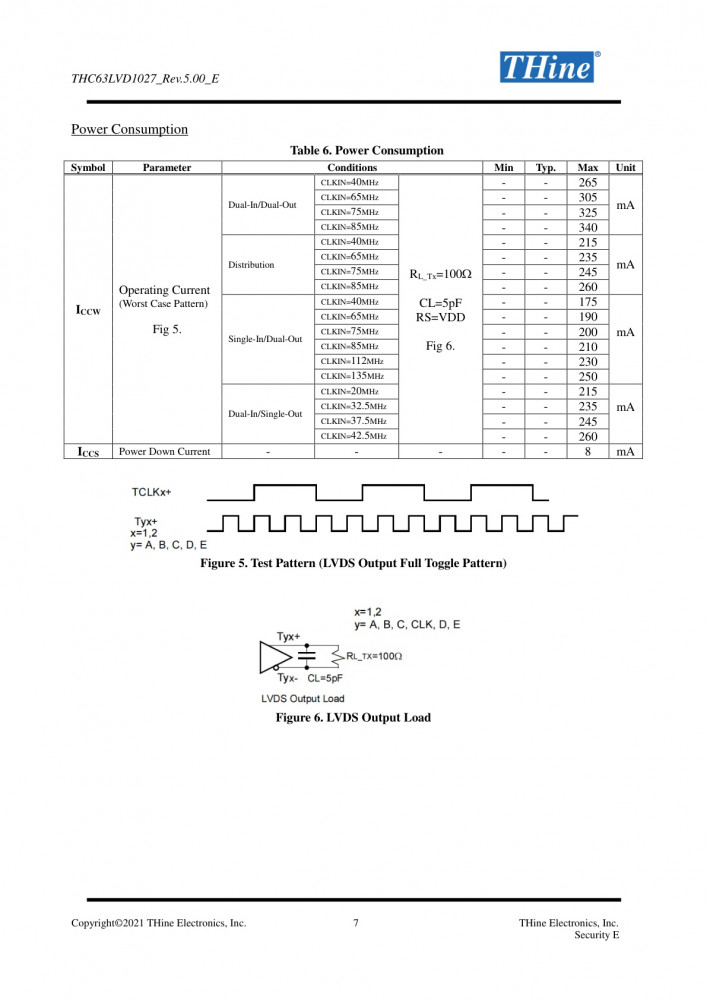 THC63LVD1027-B datasheet page 7