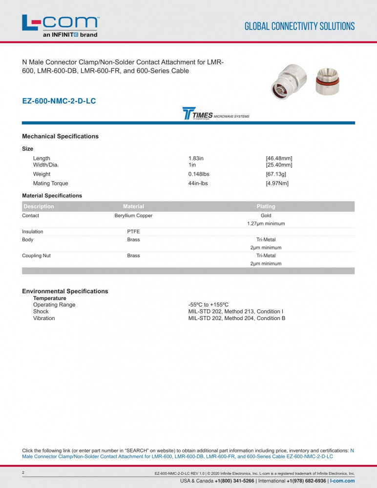 EZ-600-NMC-2-D-LC datasheet page 2