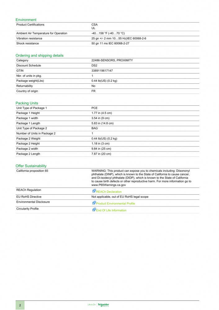XS1N30PB349SCTF technical document page 2
