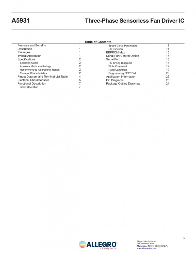 A5931 datasheet page 3