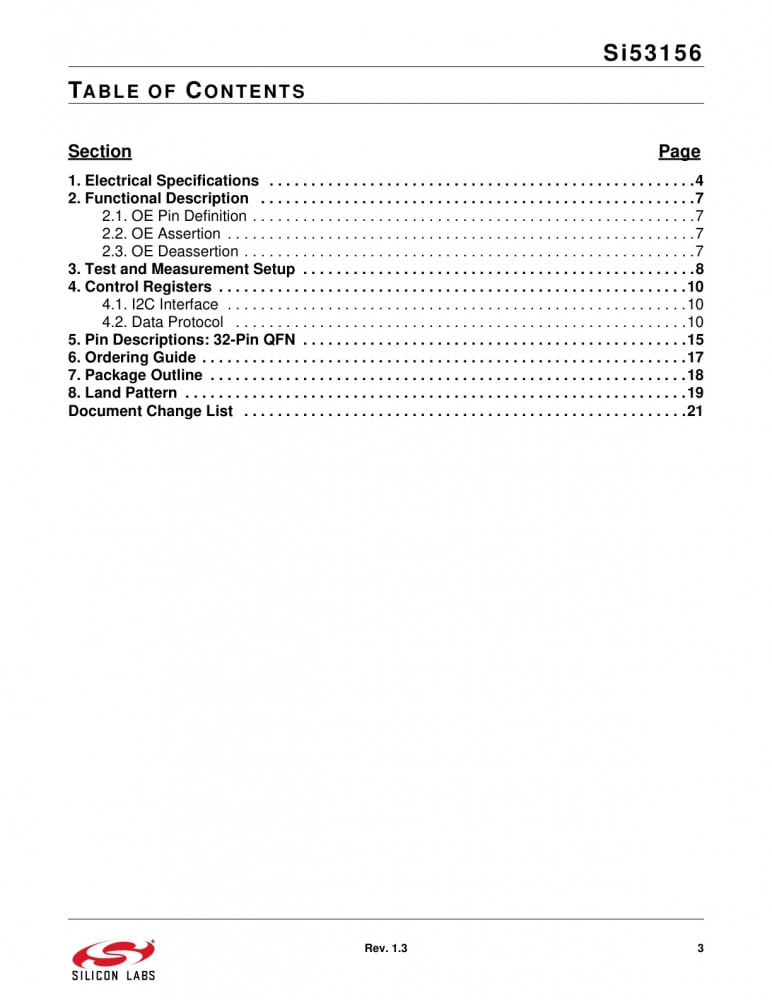 SI53156-A01AGMR datasheet page 3