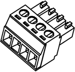 3.81mm Pitch Eurostyle Horizontal Plug, with Standard Imprinting, Green Housing, 15 Circuits