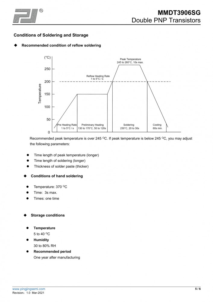 MMDT3906SG datasheet page 5